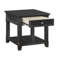 Cterwk 1 Drawer Side Table with Open Shelf, Wood End Table for Living ...