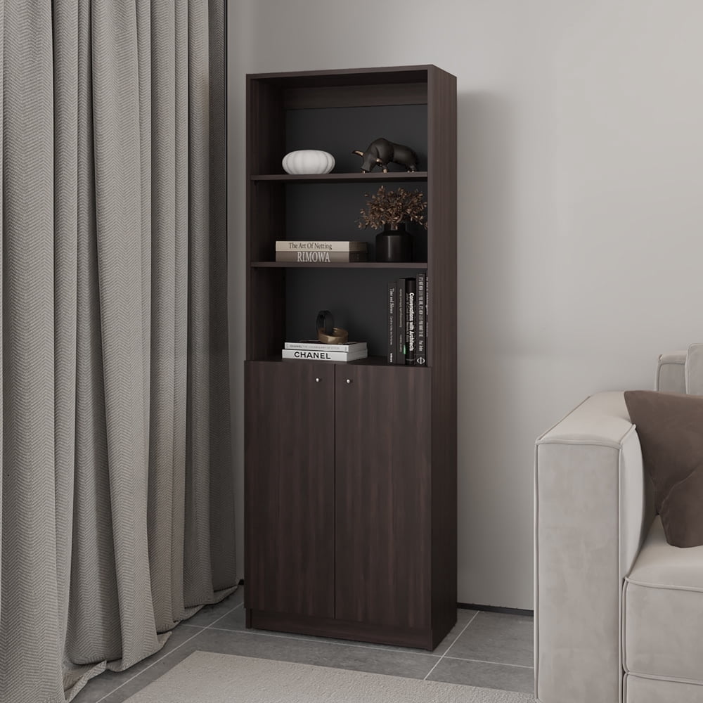 Cterwk 2 Door Bookcase Bookshelf for Living Room, Office - Walmart.com