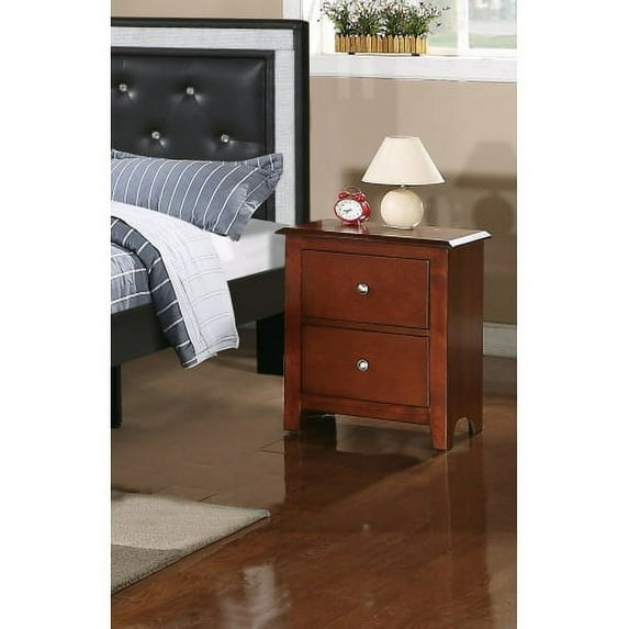 Cterwk 2 Drawers Nightstand Wooden Beside Table for Living Room ...