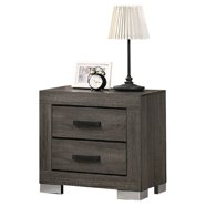 Coaster 200972-CO 2 Drawer Nightstand, Burnished Oak - Walmart.com
