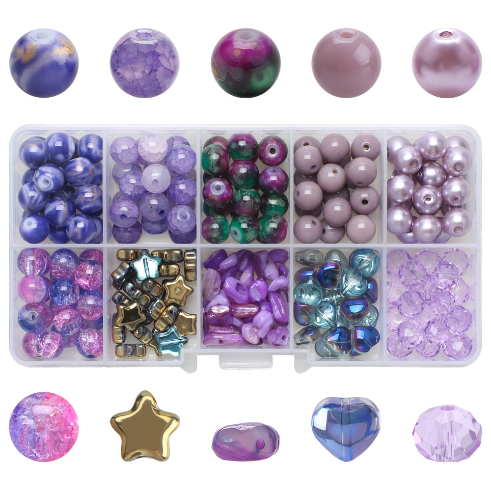 Cterwk 200Pcs/Box Bracelet Making Kit Beads for Jewelry Making Assorted ...