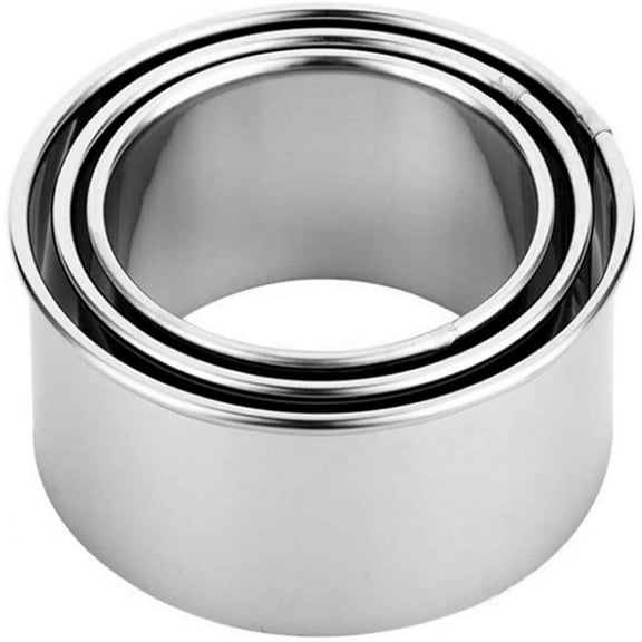 Bakerpan Stainless Steel Square Cookie Cutter Set, Square Biscuit ...