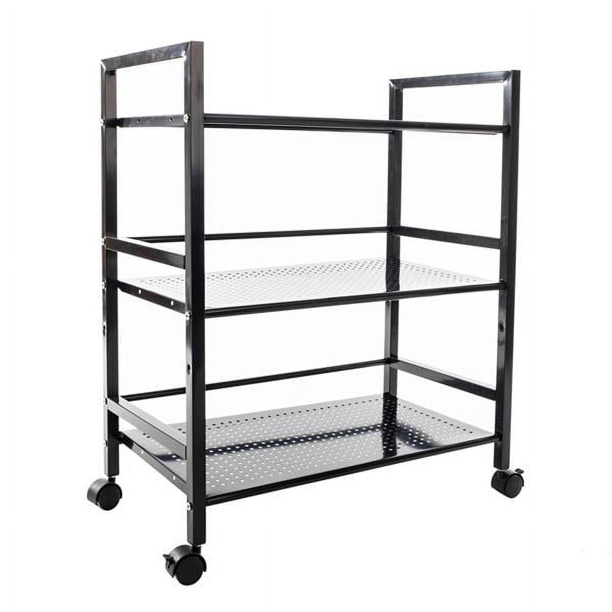 Cterwk 3 Tier Classic Storage Rolling Cart, Slim Storage Cart with ...