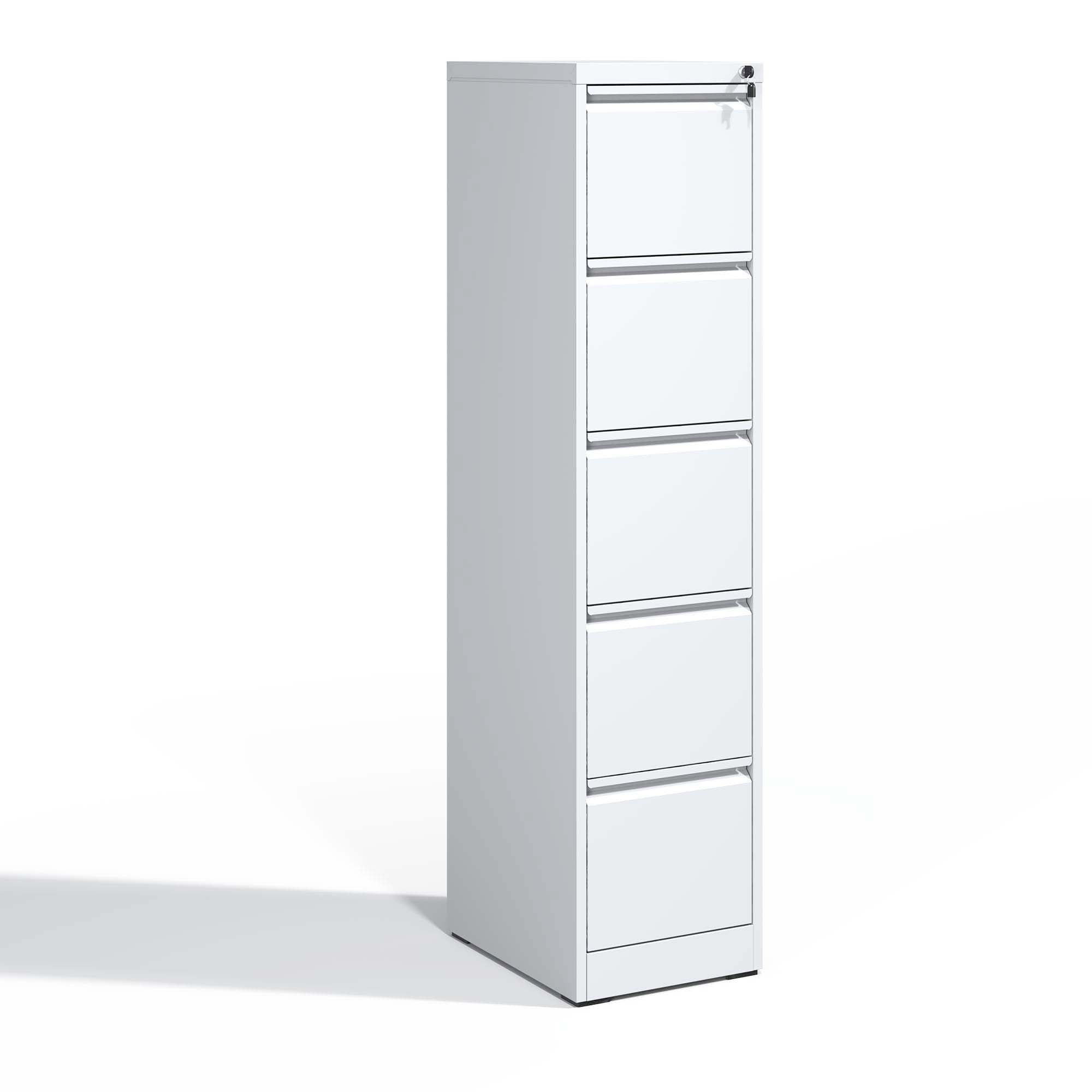 Cterwk 5 Drawer Metal File Cabinet with Lock, Office Home Steel File ...
