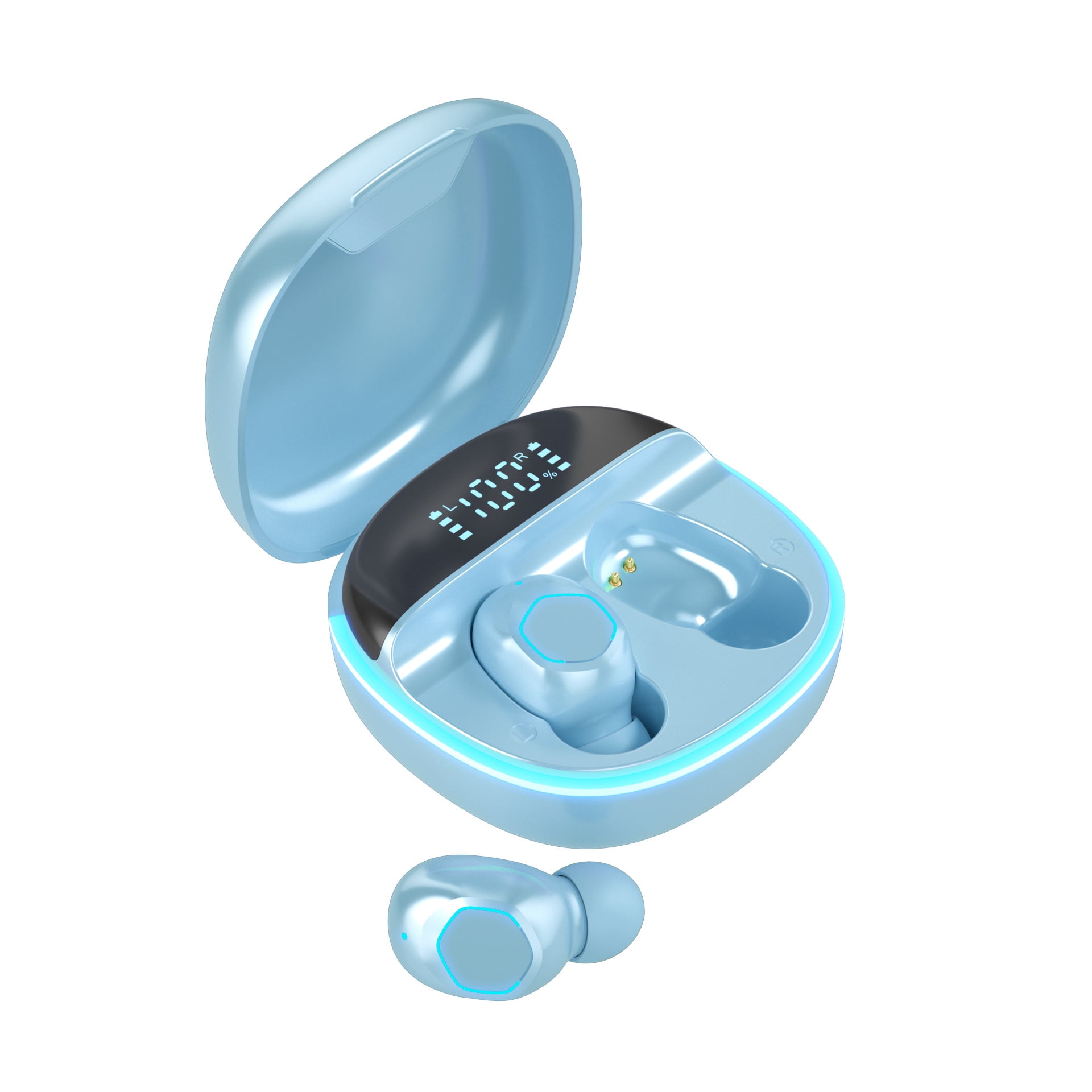 Cterwk Bluetooth 5.1 Earbuds Wireless Earphones Stereo Deep Bass in-Ear ...