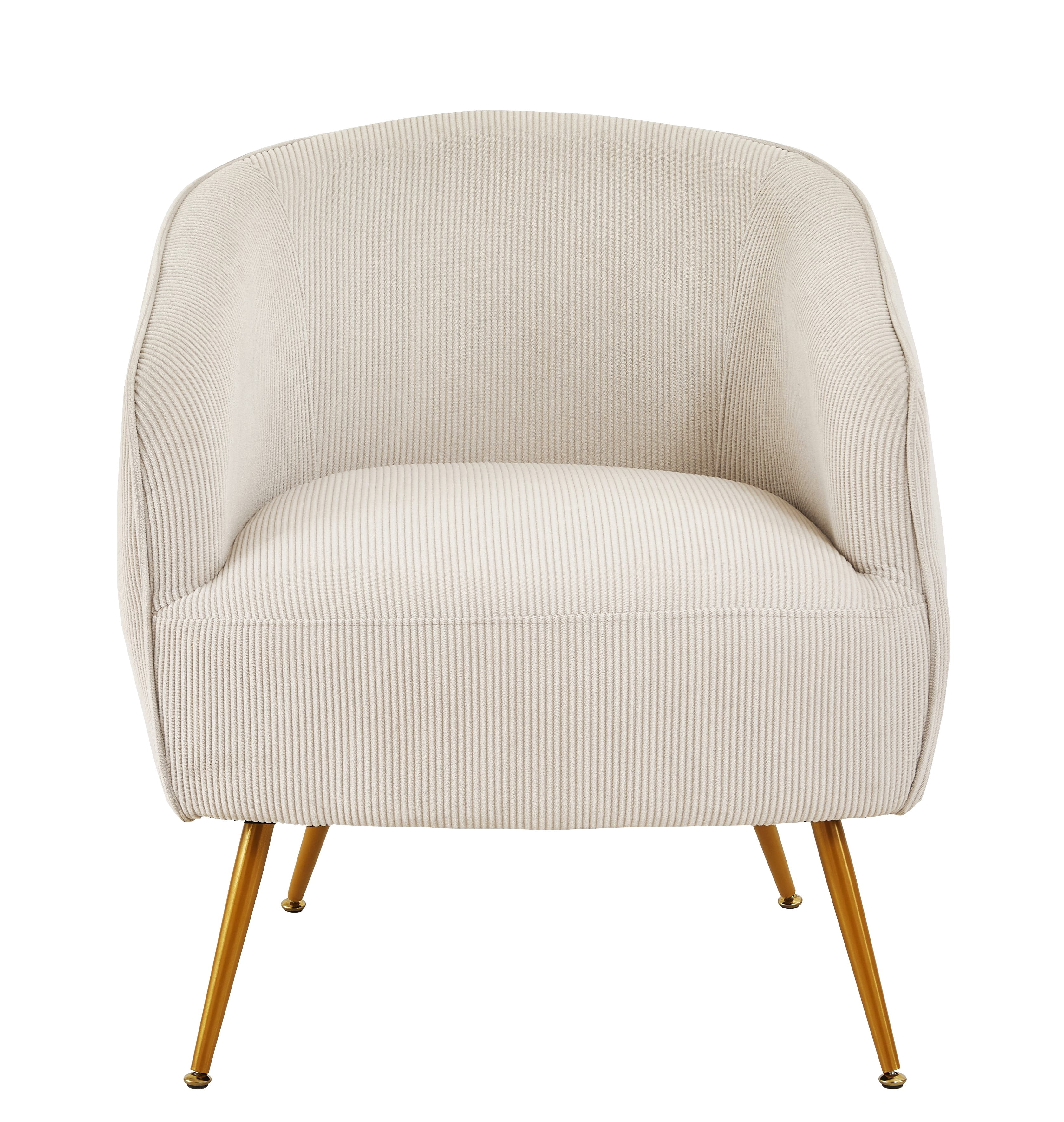 Cterwk Corduroy Accent Chair with Metal Legs, Modern Upholstered ...