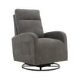 Cterwk Modern Style Upholstered Swivel Rocking Chair, Dark Gray ...