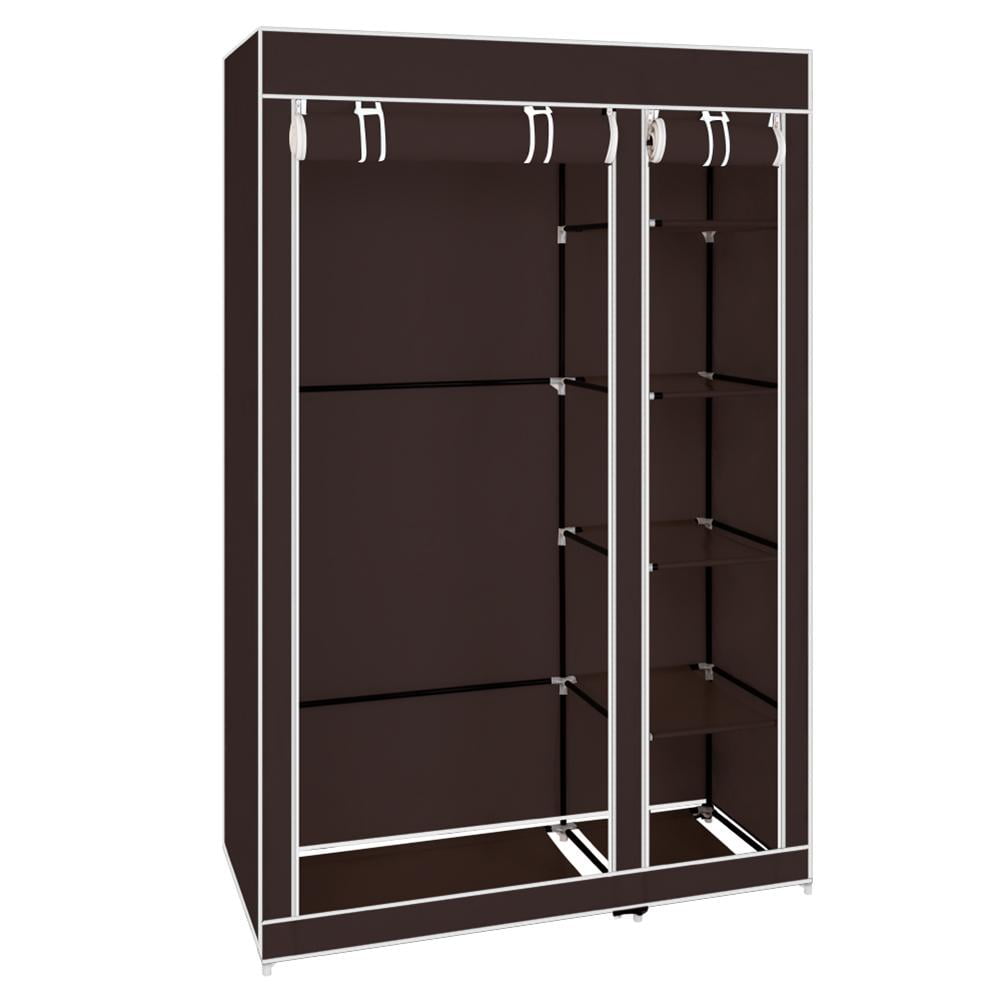 Cterwk Wardrobe 5 Layers 6 Grid Clothes Closet Wardrobe with Non-woven ...