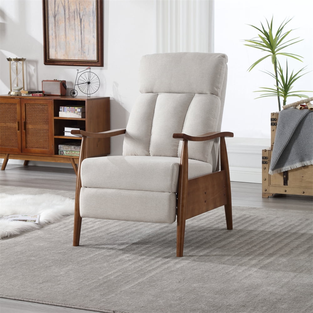 Cterwk Wood Frame Armchair, Modern Accent Chair Lounge Chair for Living ...