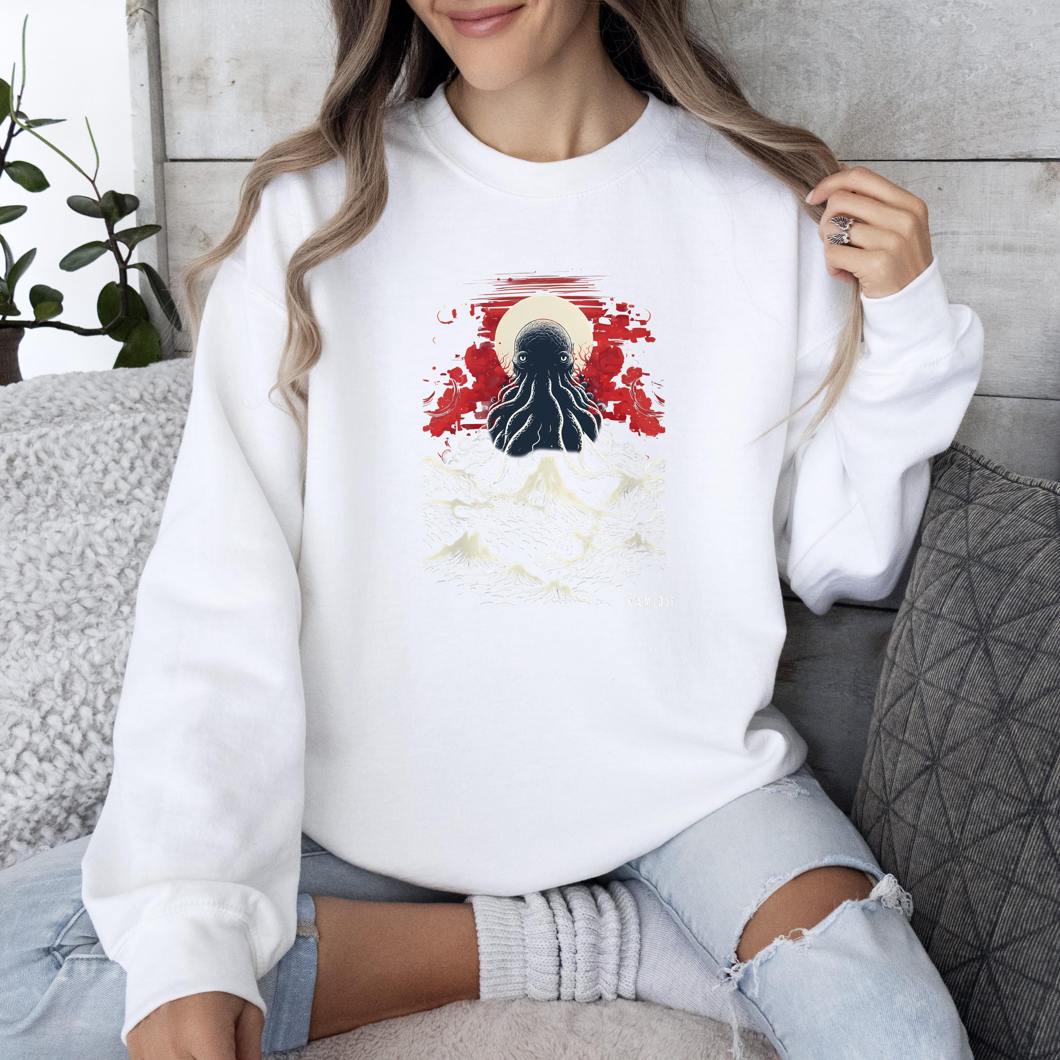 Cthulhu Alt Clothing Octopus Sweatshirt Gothic Art Wear, for men ...