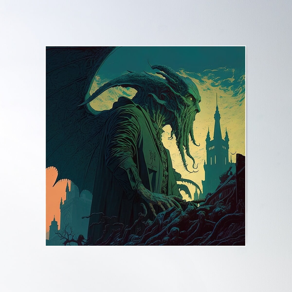 Cthulhu Awakens: A Dark And Twisted Dream Poster Wall Art, Modern Wall ...