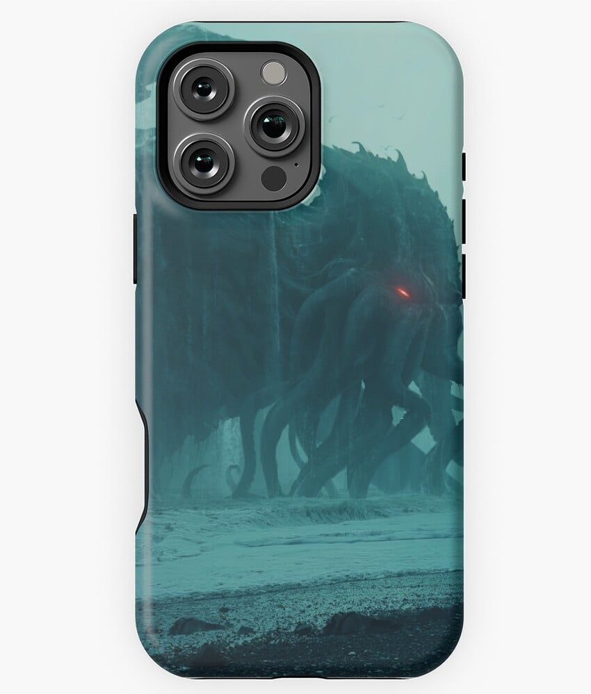Cthulhu Awakens Lovecraft Horror Phone Case for iPhone 16 15 14 13 12 ...