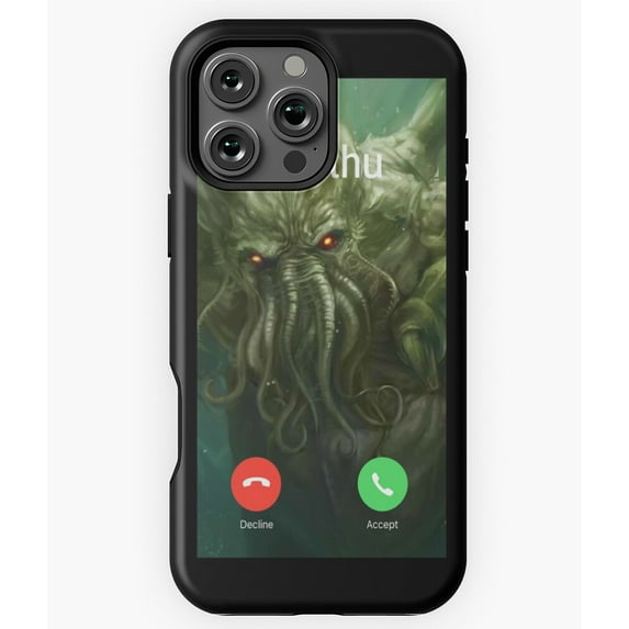 Cthulhu Calling Lovecraftian Horror Phone Case for iPhone 16 15 14 13 ...