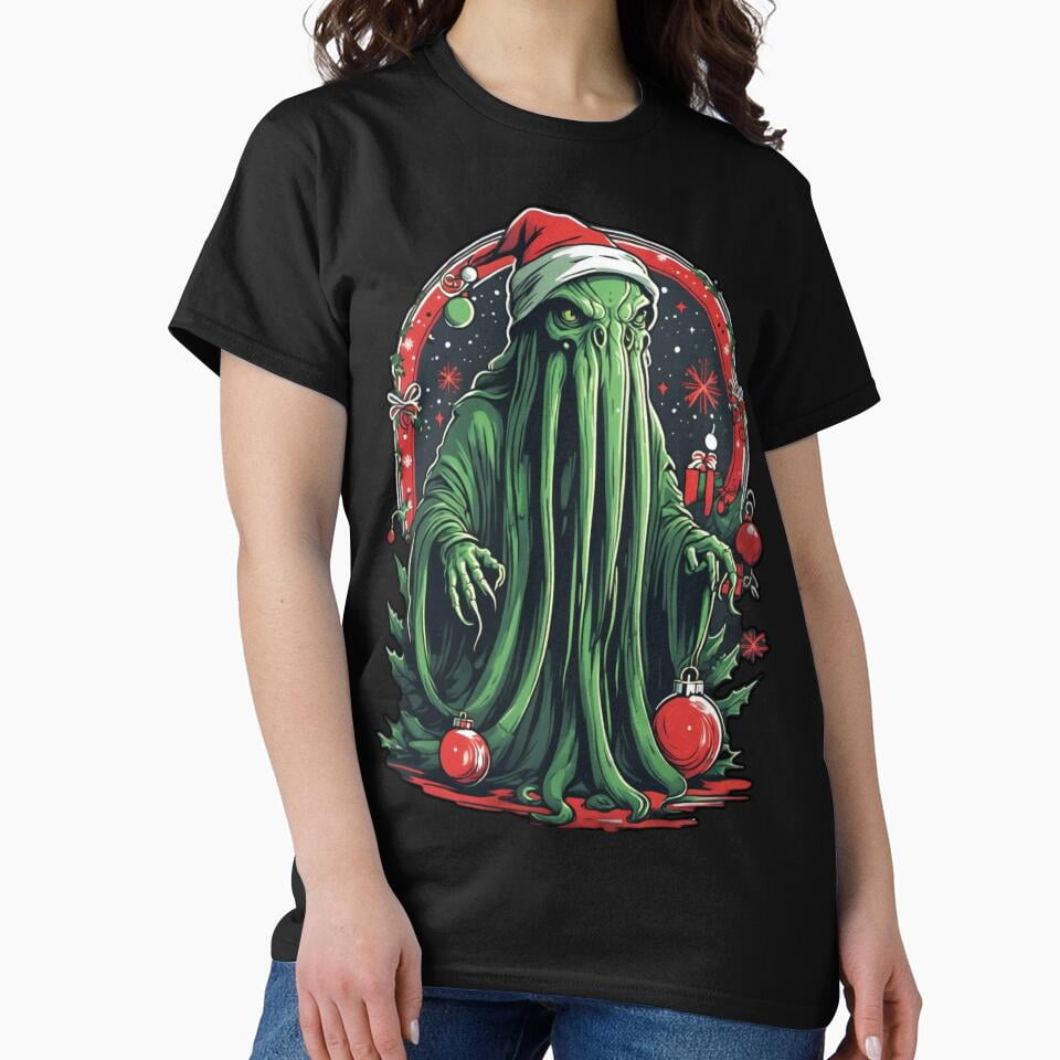 Cthulhu Clause Arrives with Mythos Holiday Festive Energy Unisex T ...