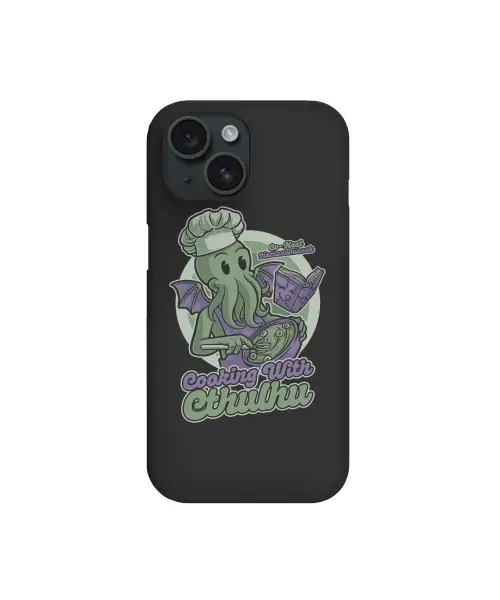 Cthulhu Cooking Show Fun Monster Gift Phone Case for iPhone 16 15 14 13 ...
