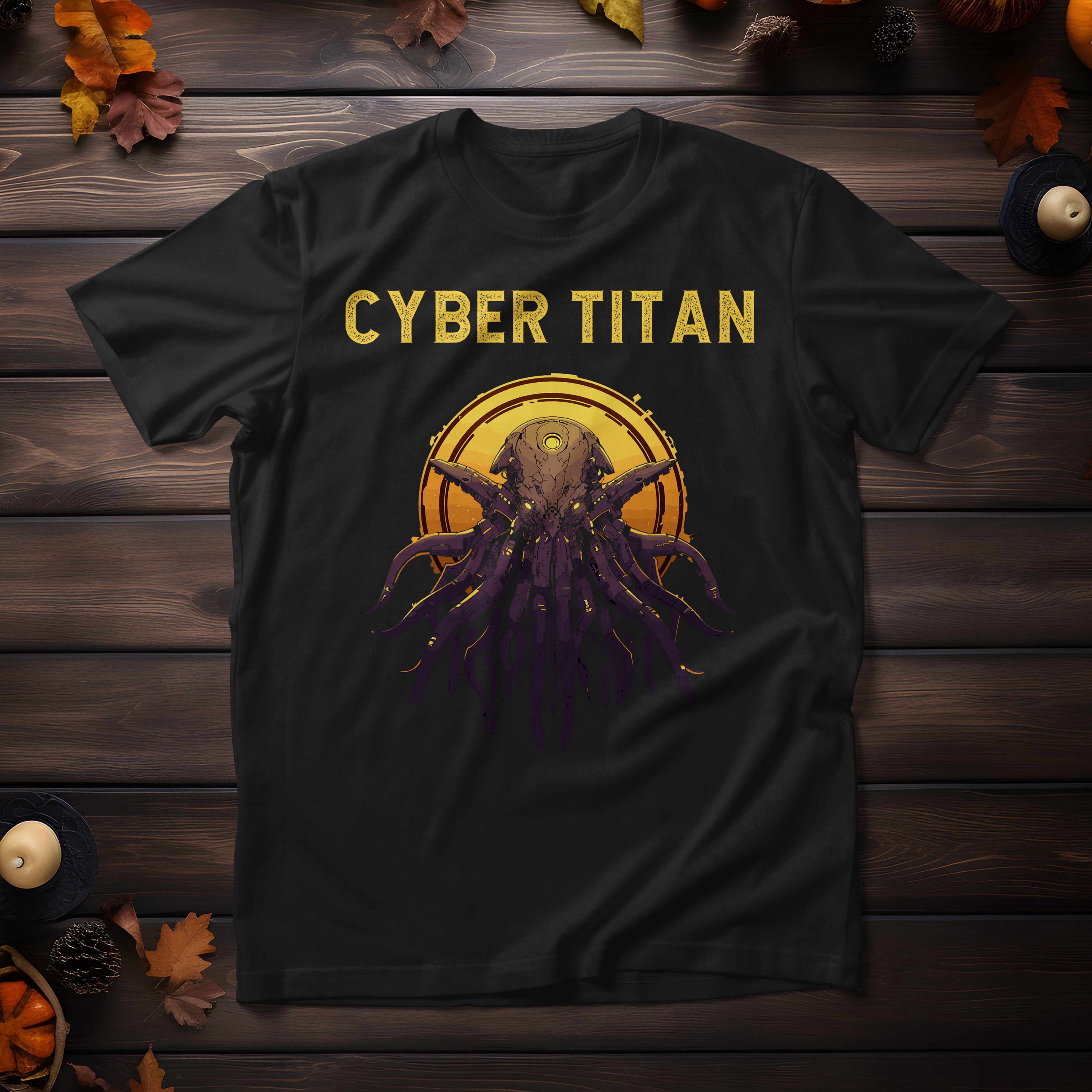 Cthulhu Cyber Titan T-Shirt, Vintage Kraken Tee, Trendy Graphic Style ...