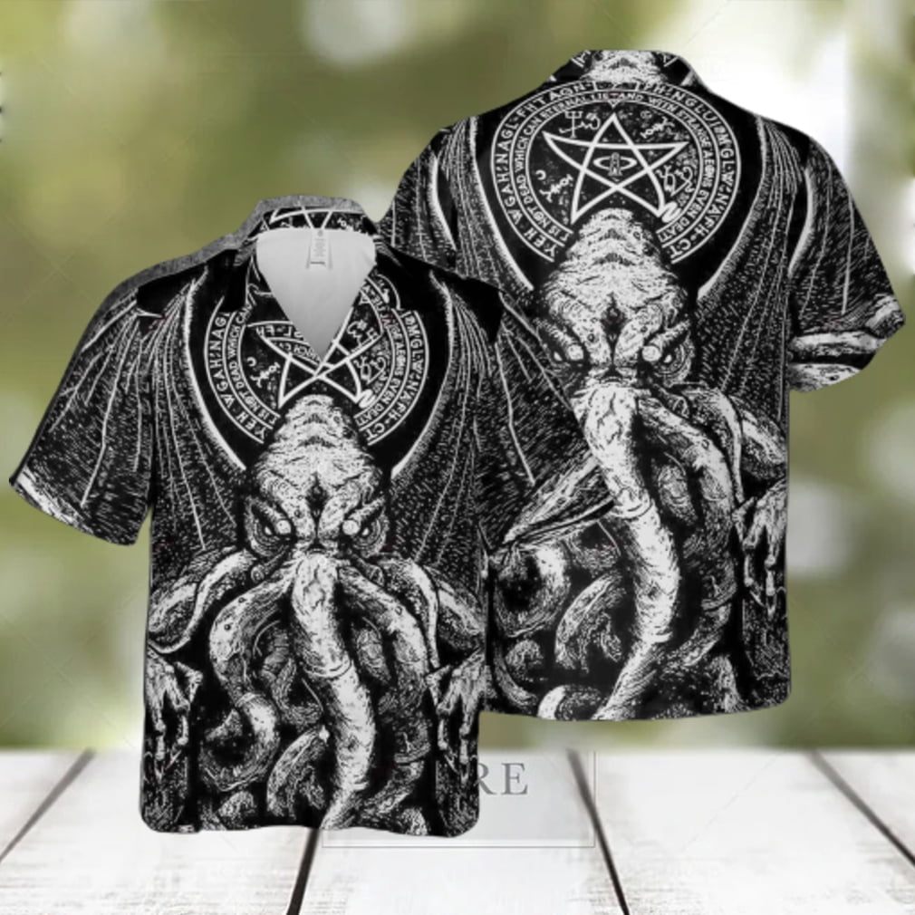 Cthulhu Design Hawaiian 3D Shirt Style 9For Men And Women Gift Beach ...