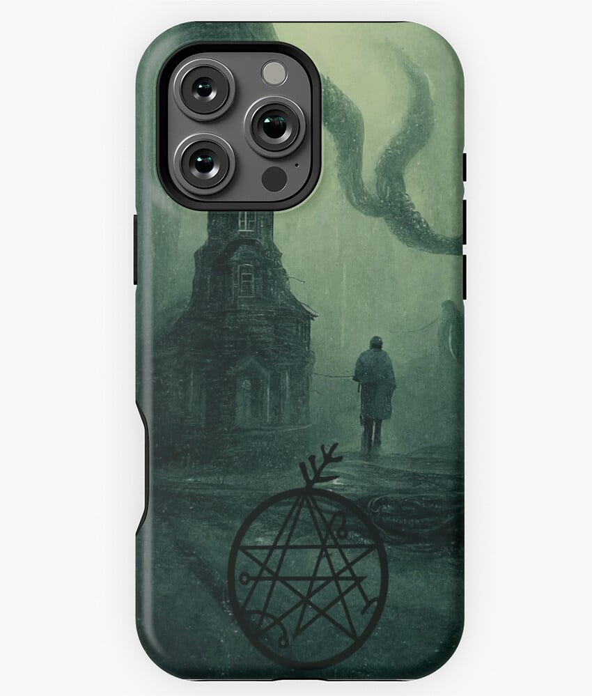 Cthulhu Fog Art Lovecraftian Horror Phone Case for iPhone 16 15 14 13 ...