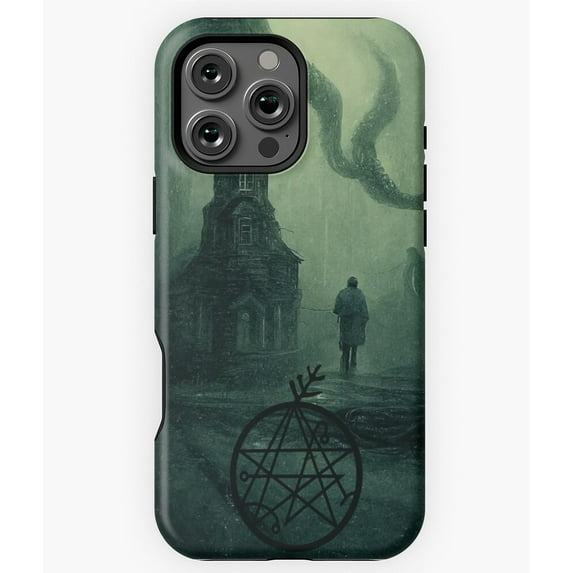 Cthulhu Fog Art Lovecraftian Horror Phone Case for iPhone 16 15 14 13 ...