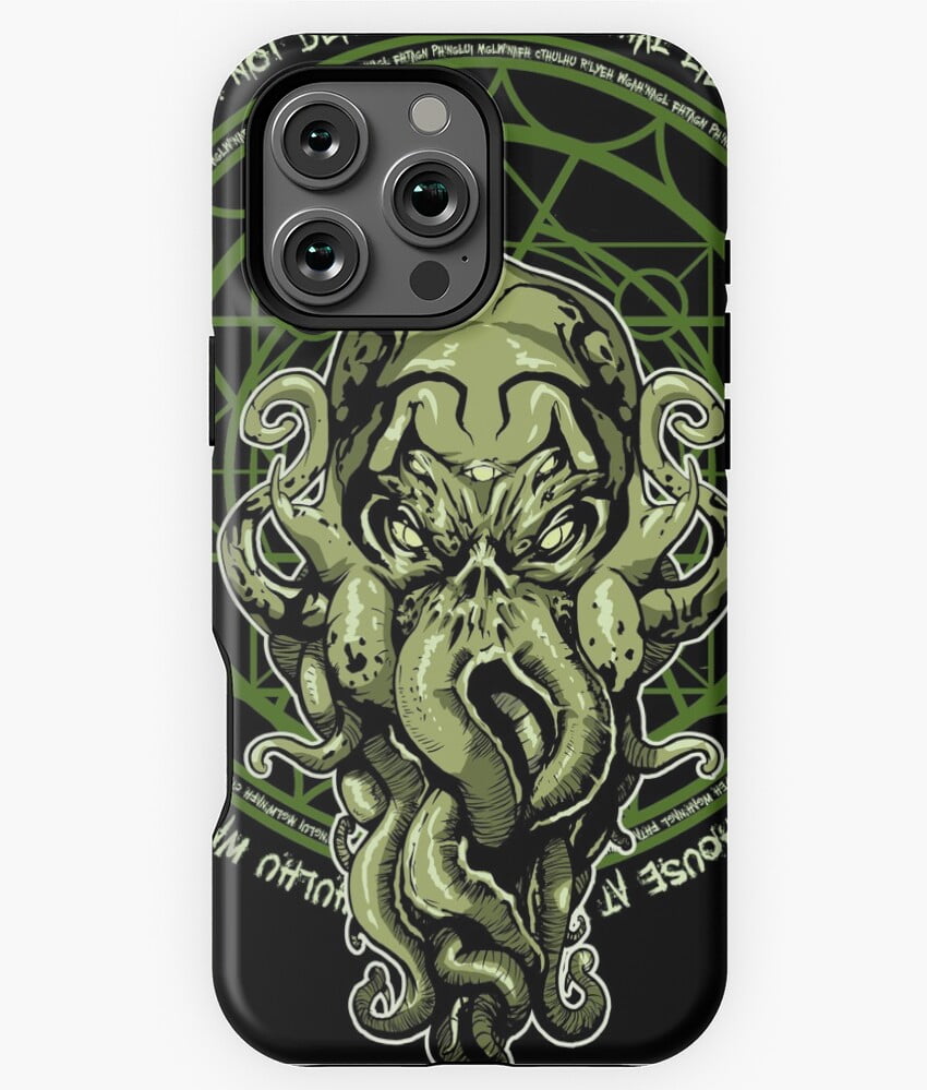 Cthulhu Lovecraft Great Old One Art Phone Case for iPhone 16 15 14 13 ...