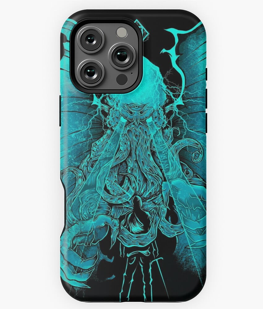 Cthulhu Lovecraft Horror Creature Phone Case for iPhone 16 15 14 13 12 ...