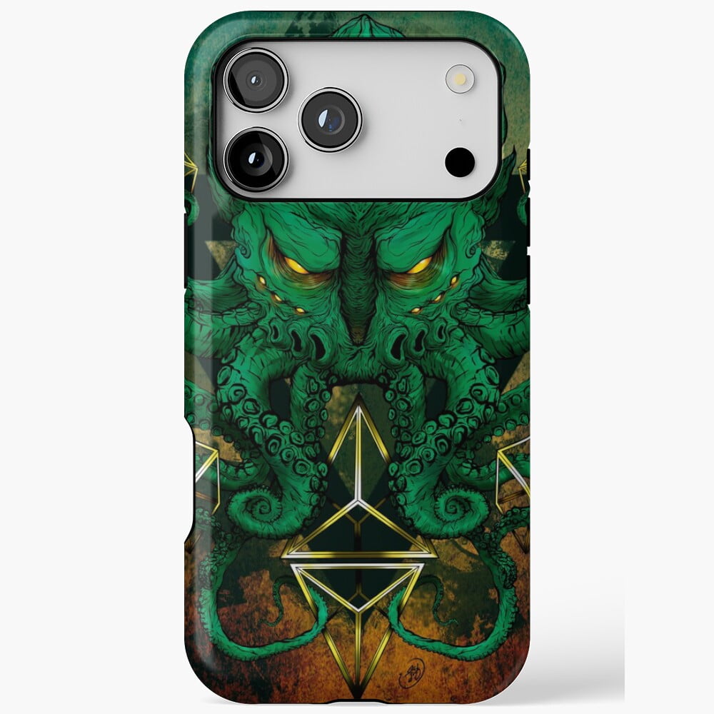 Cthulhu Lovecraft Mythical Monster Art iPhone Case 17 to 11 Pro Max ...