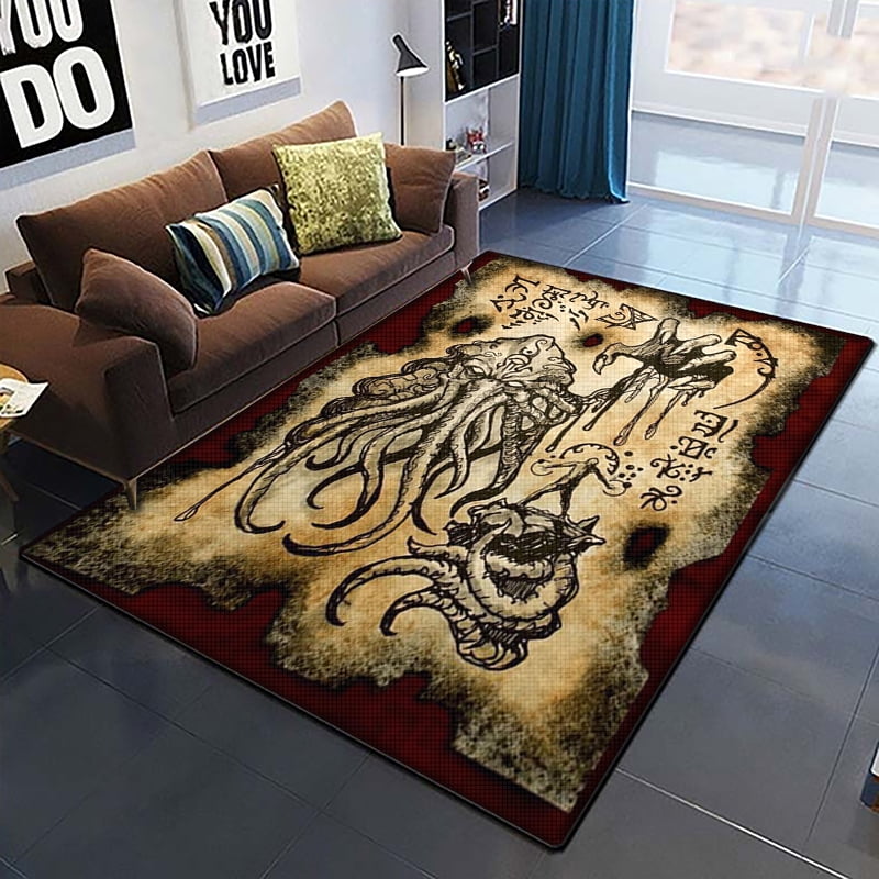Cthulhu Mythology Art HD Painting Carpet for Living Room Large Area Rug ...
