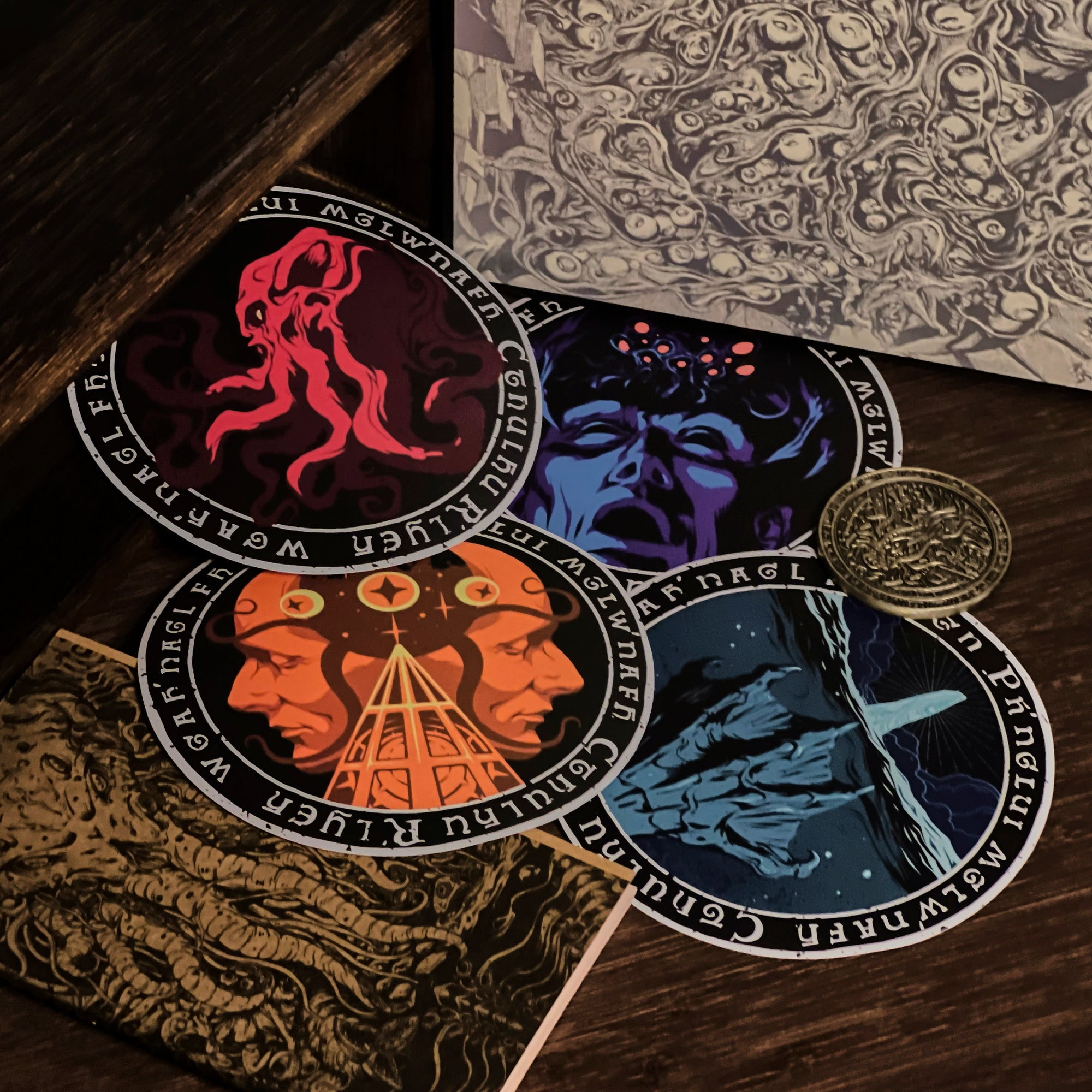Cthulhu Mythos PVC Vinyl Stickers - Walmart.com