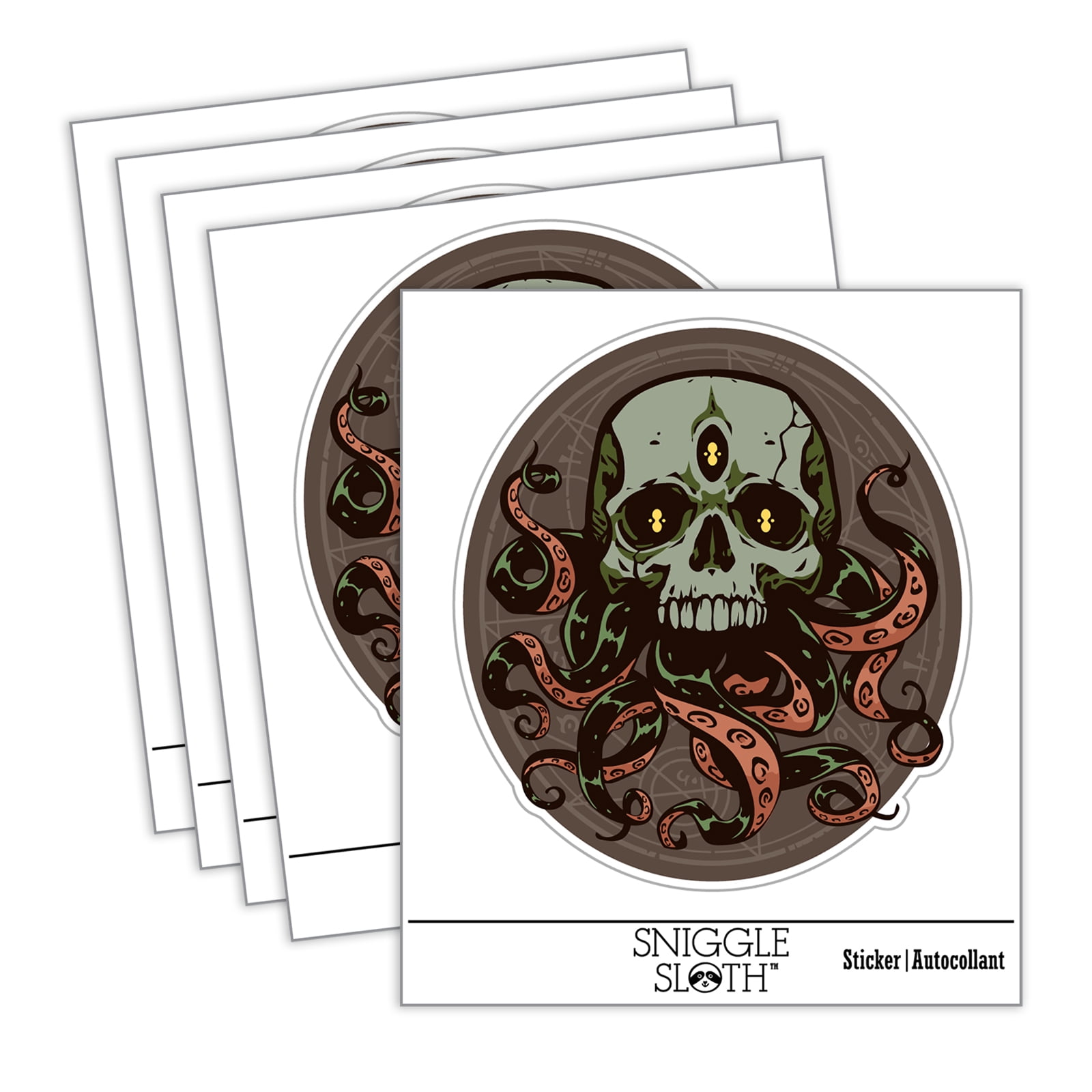 Cthulhu Skull with Octopus Tentacles Eldritch Horror Car Window Bumper ...