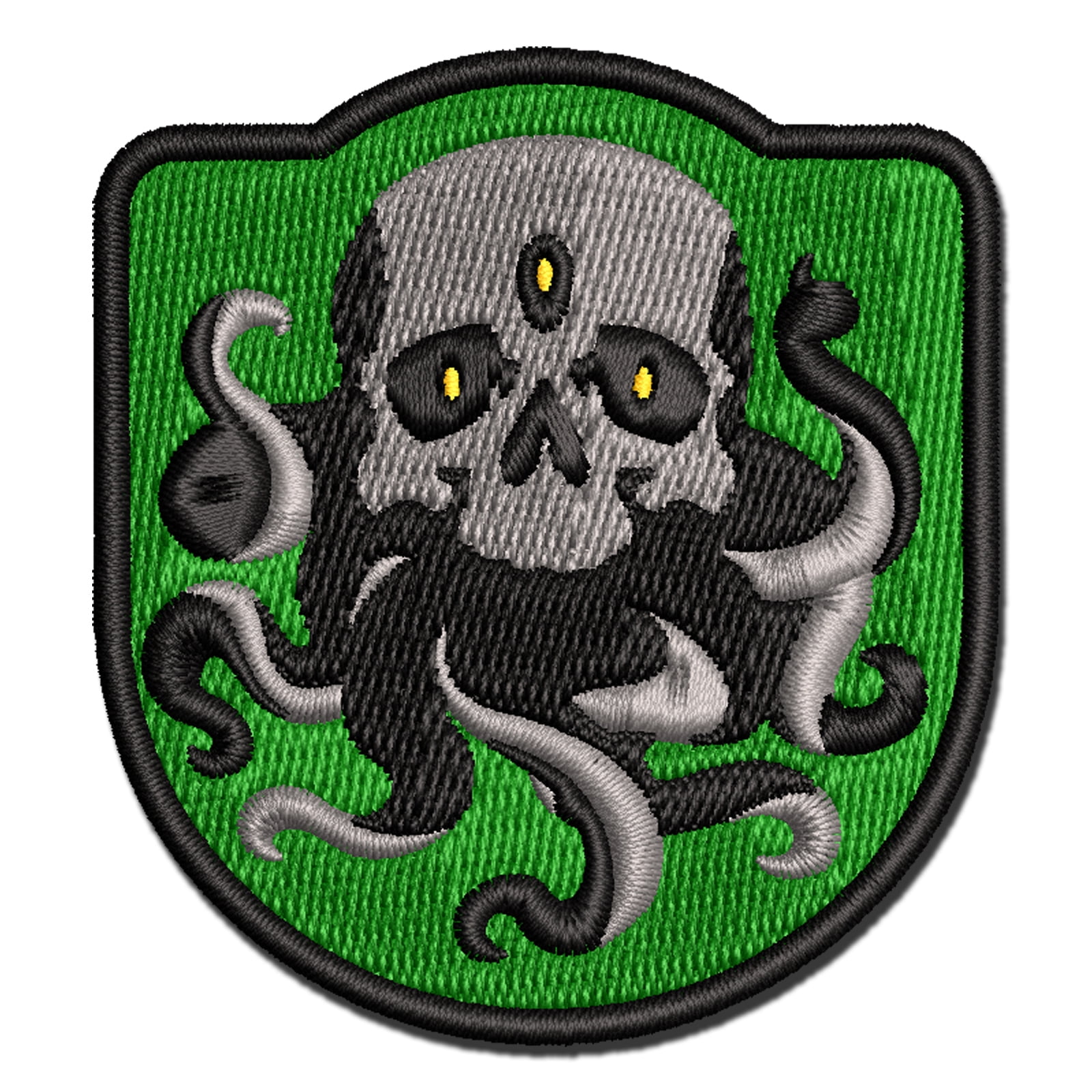 Cthulhu Skull with Octopus Tentacles Eldritch Horror Applique Multi ...