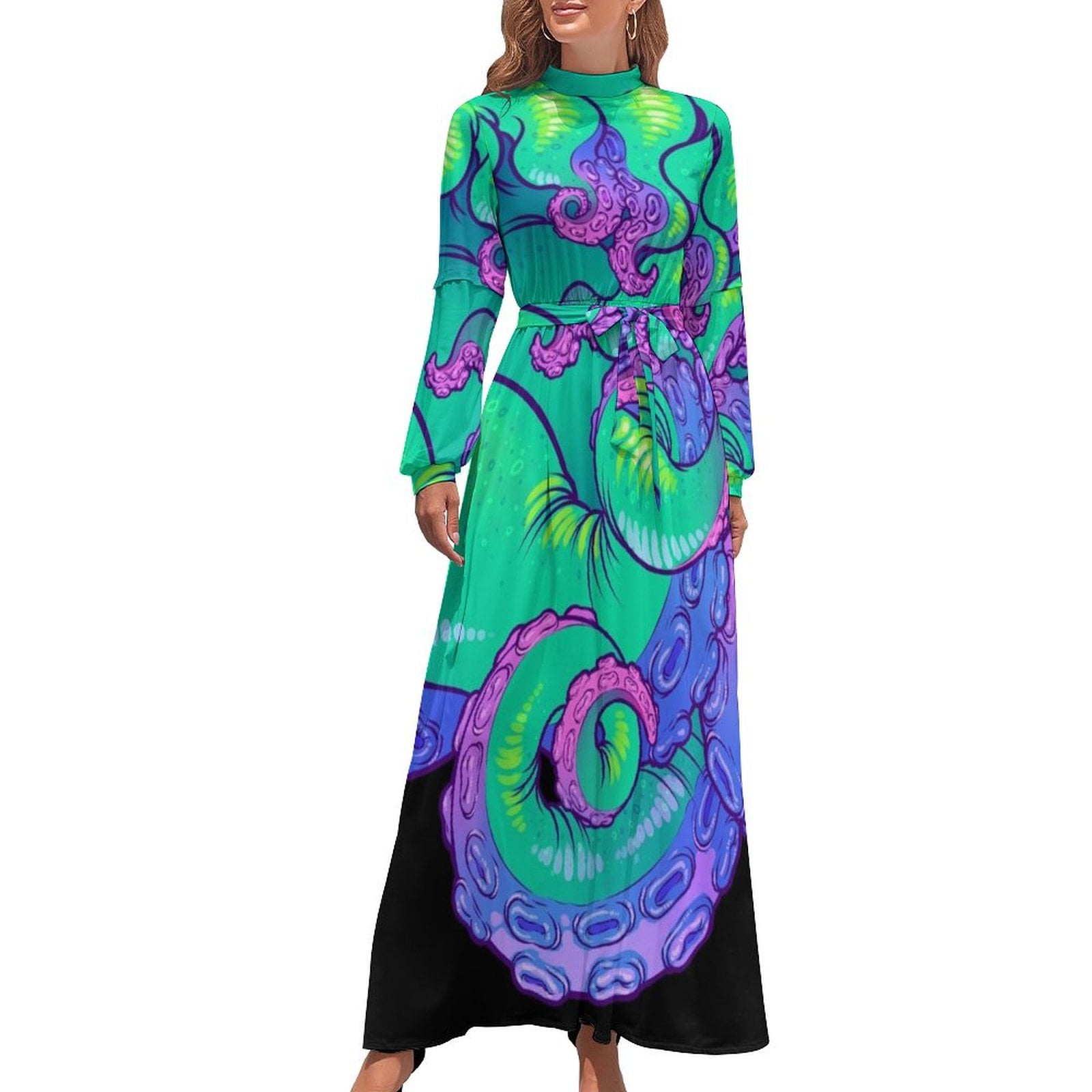 Cthulhu Tentacles Long Dress festival outfit women dress for women ...