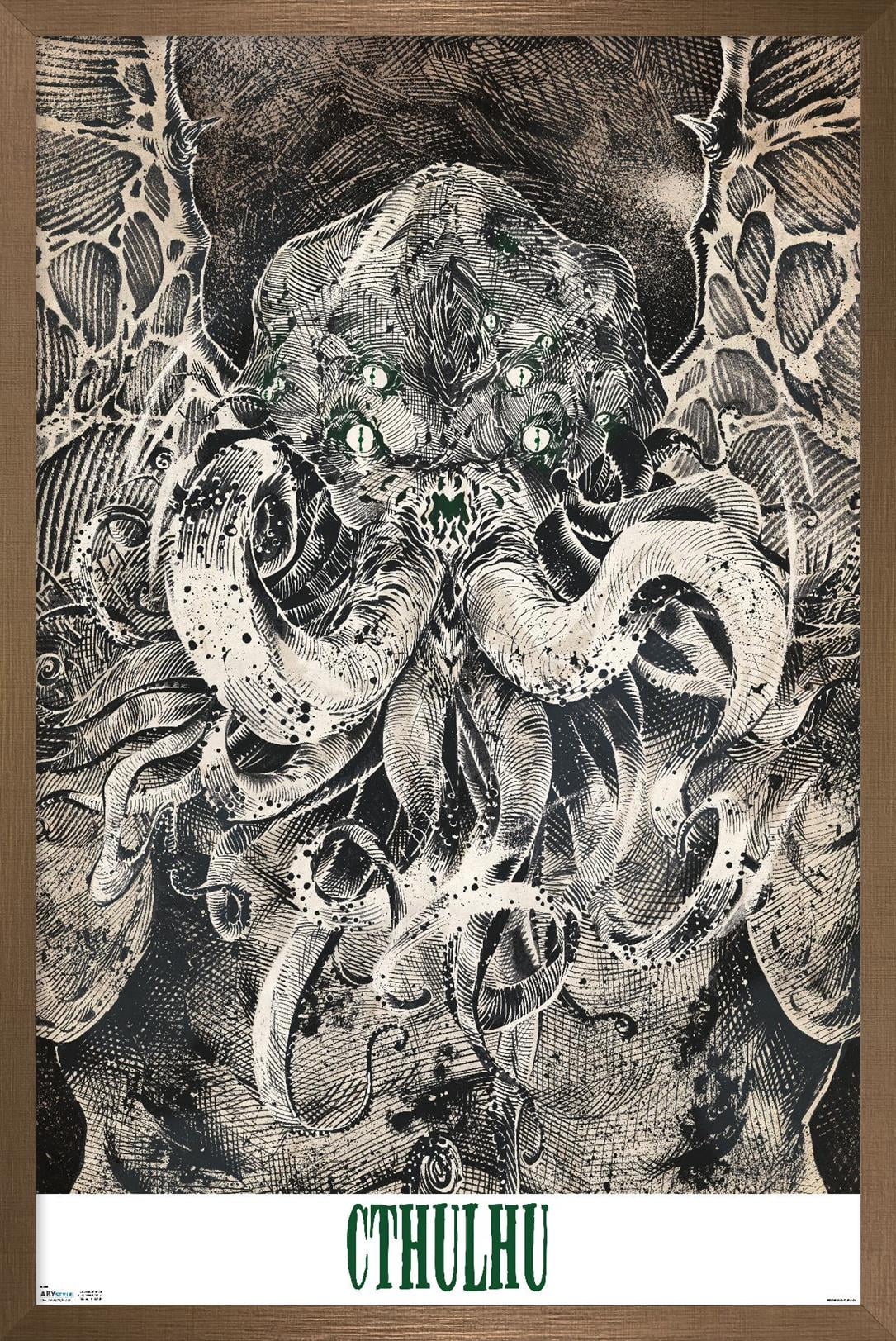 Cthulhu Wall Poster, 14.725" x 22.375", Framed - Walmart.com