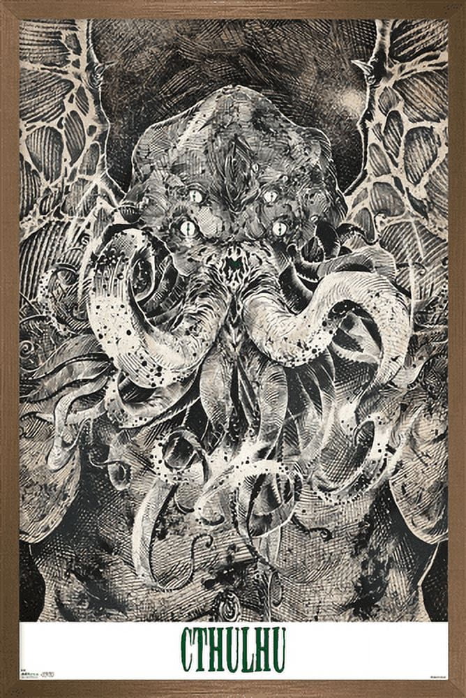 Cthulhu Wall Poster, 22.375" x 34", Framed - Walmart.com