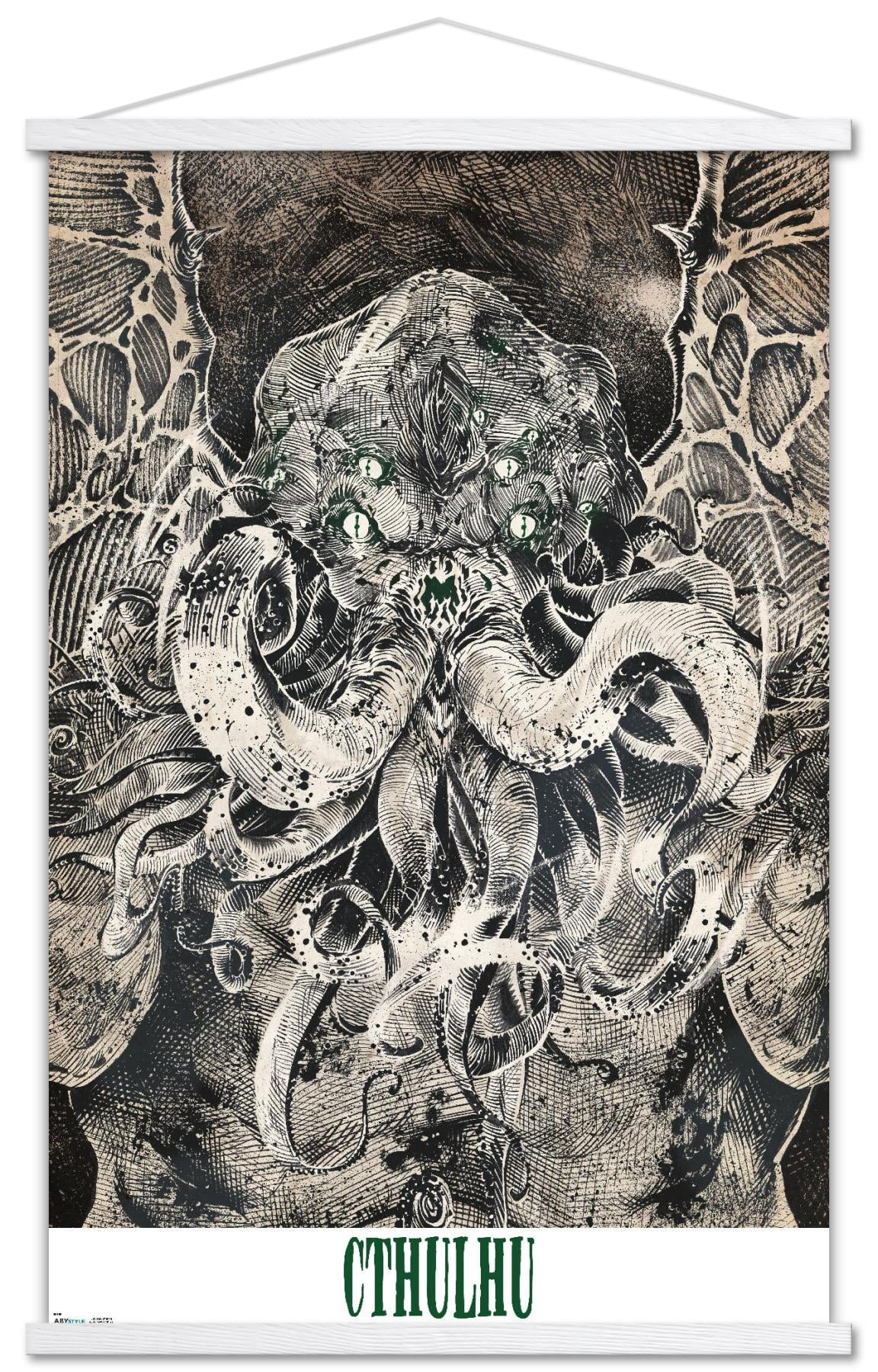 Cthulhu Wall Poster with Wooden Magnetic Frame, 22.375" x 34" - Walmart.com