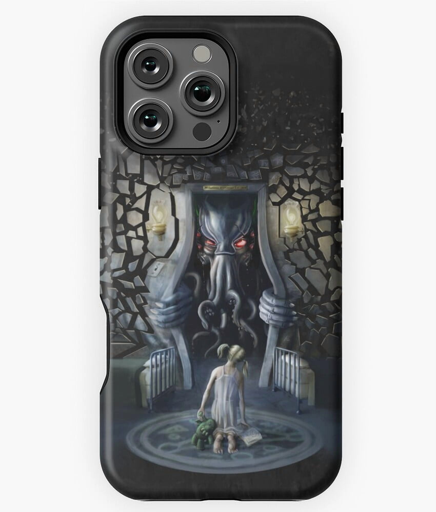 Cthulhu Wishful Thinking Funny Art Phone Case for iPhone 16 15 14 13 12 ...