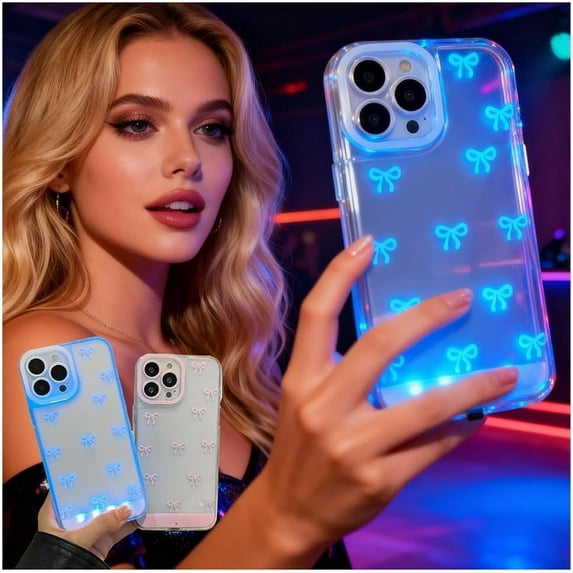 Ctleydistin LED Bowknot Phone Case, Vibrant Built-in Light up Cases ...