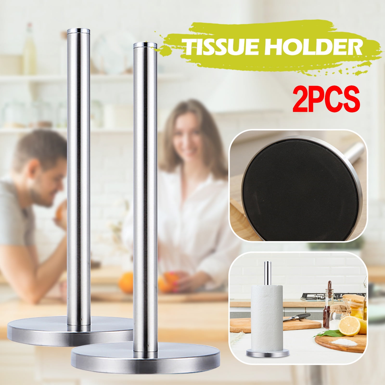 Ctnporpo 2025 Holder Countertop Paper Steel Towel Stand Paper Holder ...