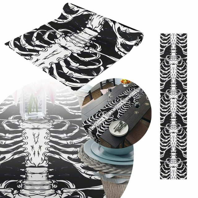 Ctnporpo Antependium Table Flag Halloween Skeleton Print Bedroom Dining ...