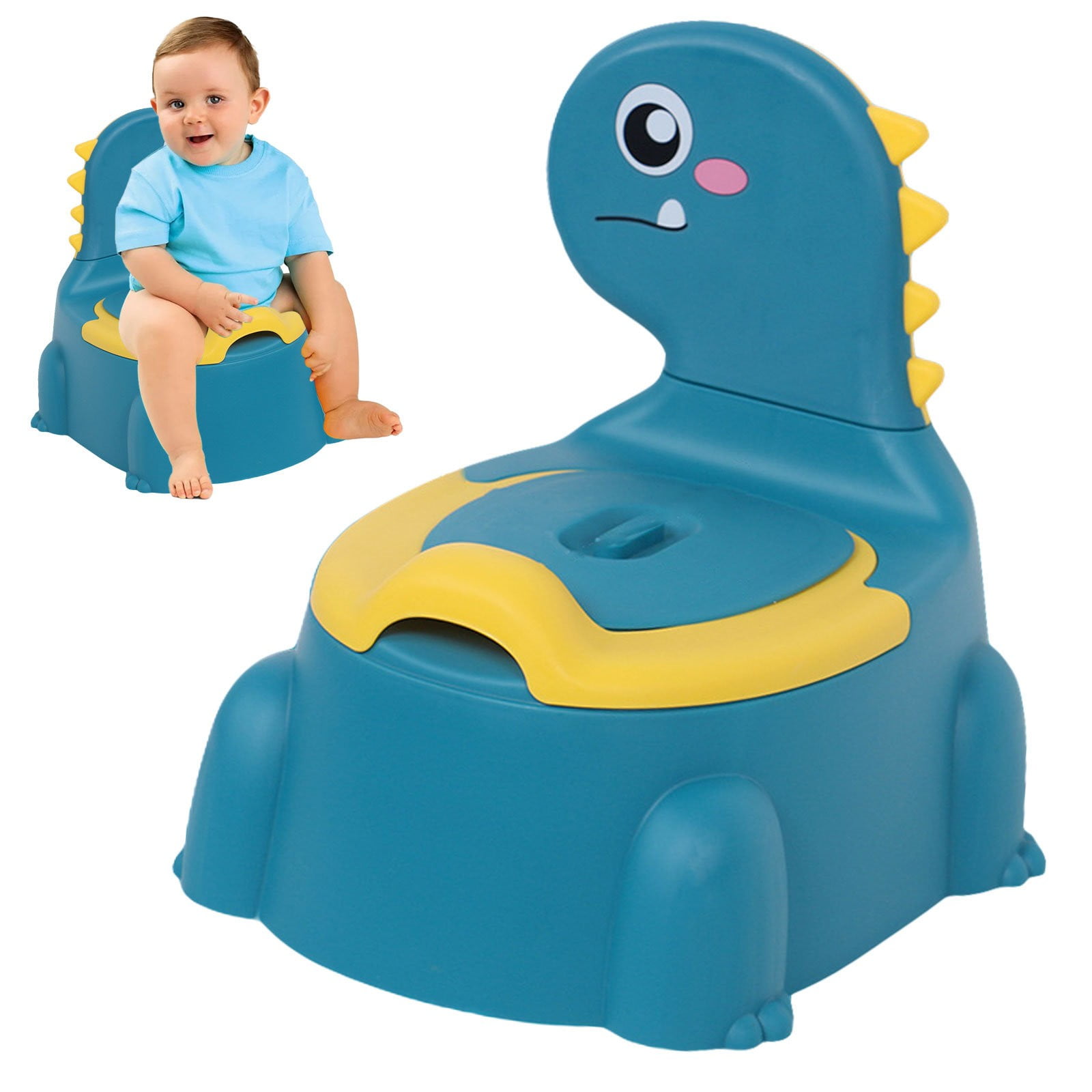 Ctnporpo Baby Potty Toilet Cartoon Dinosaur Training Potty Toilet ...