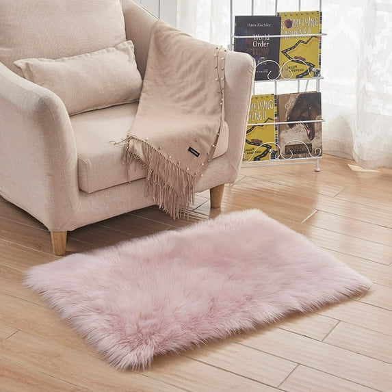 Ctnporpo Blanket Soft Rug Chair Cover Artificial Sheepskin Wool Warm ...