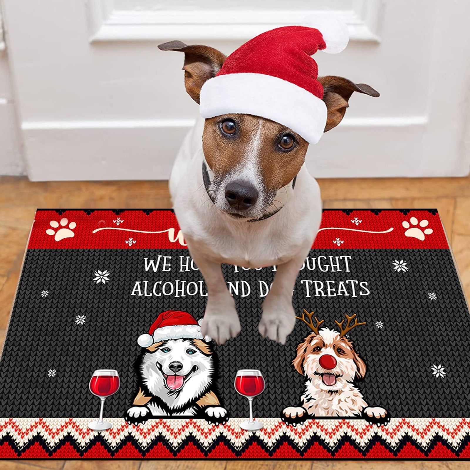 Ctnporpo Carpet Christmas Decoration Door Mat Bathroom Welcome Floor ...