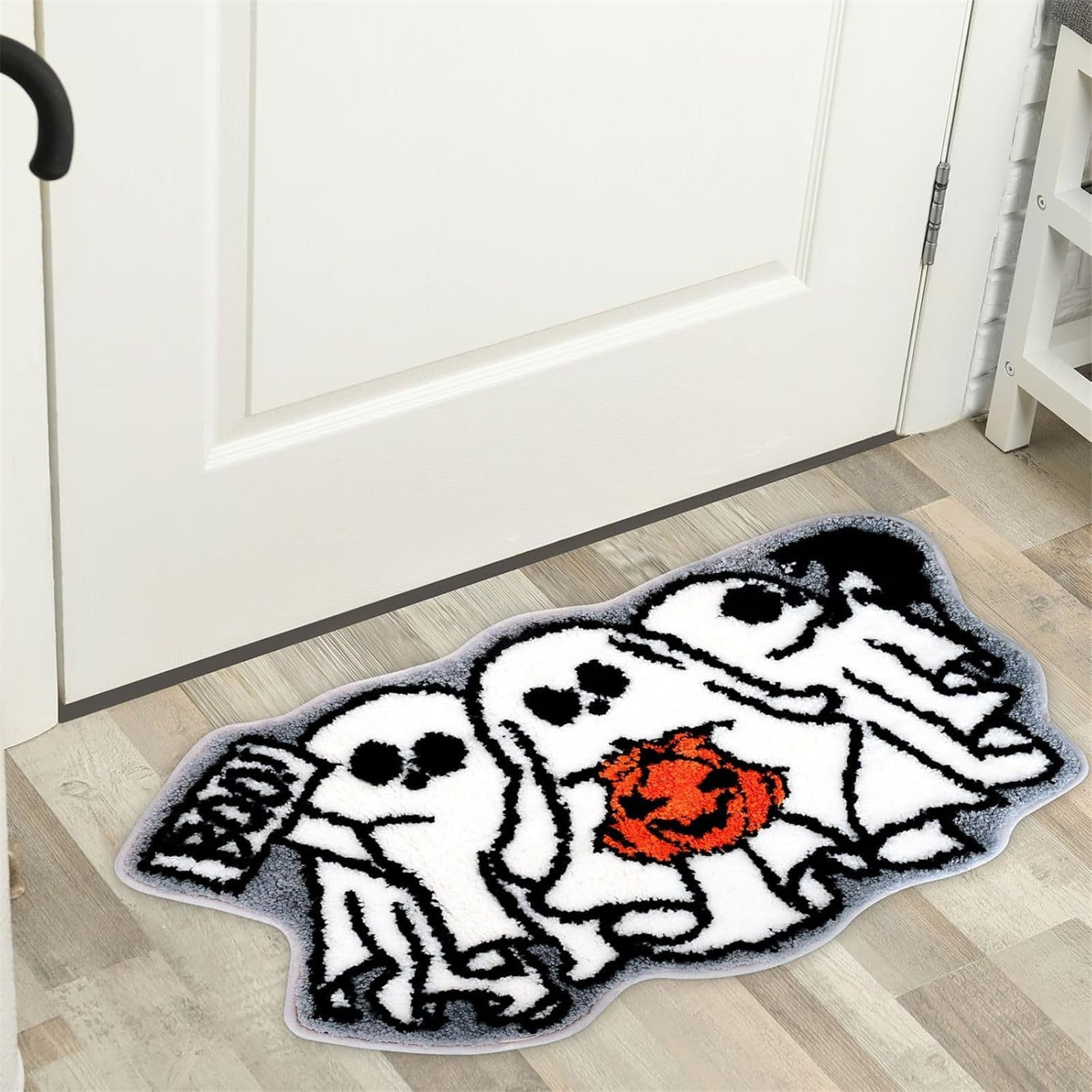 Ctnporpo Carpet Halloween Bathroom Rugs Halloween Pumpkin Decorations ...