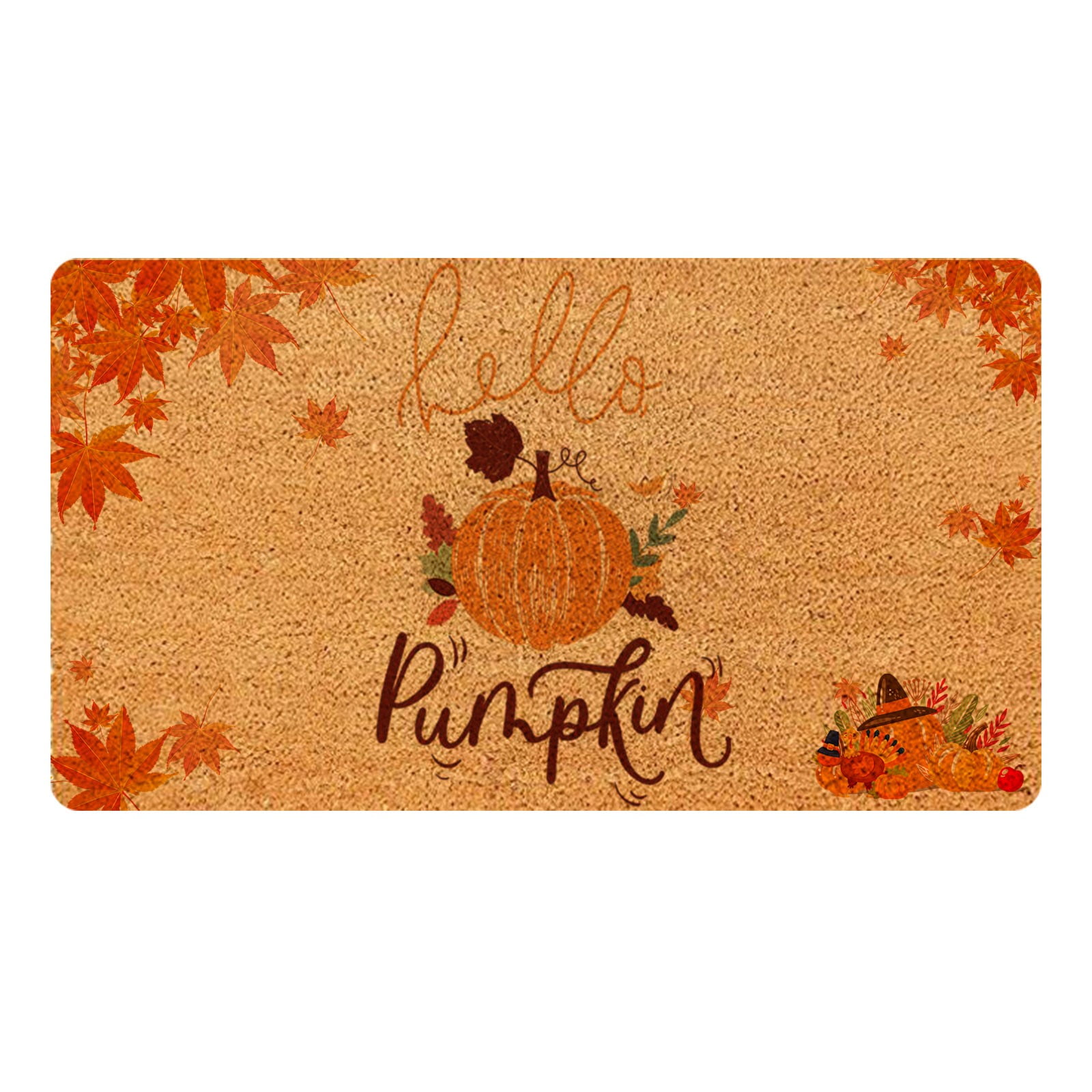 Ctnporpo Carpet Thanksgiving Home Autumn Dwarf Front Door Door Mat Carpet Floor Mat Decoration ...