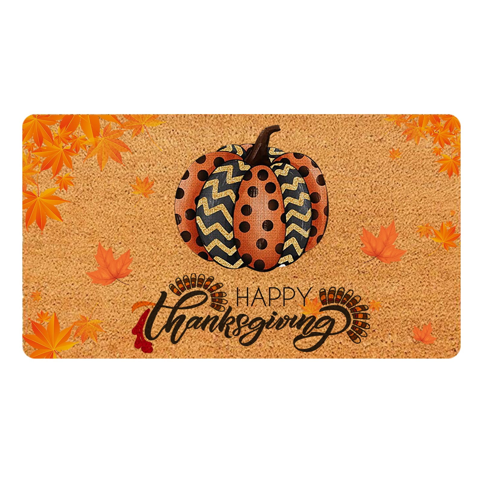 Ctnporpo Carpet Thanksgiving Home Autumn Dwarf Front Door Door Mat Carpet Floor Mat Decoration ...