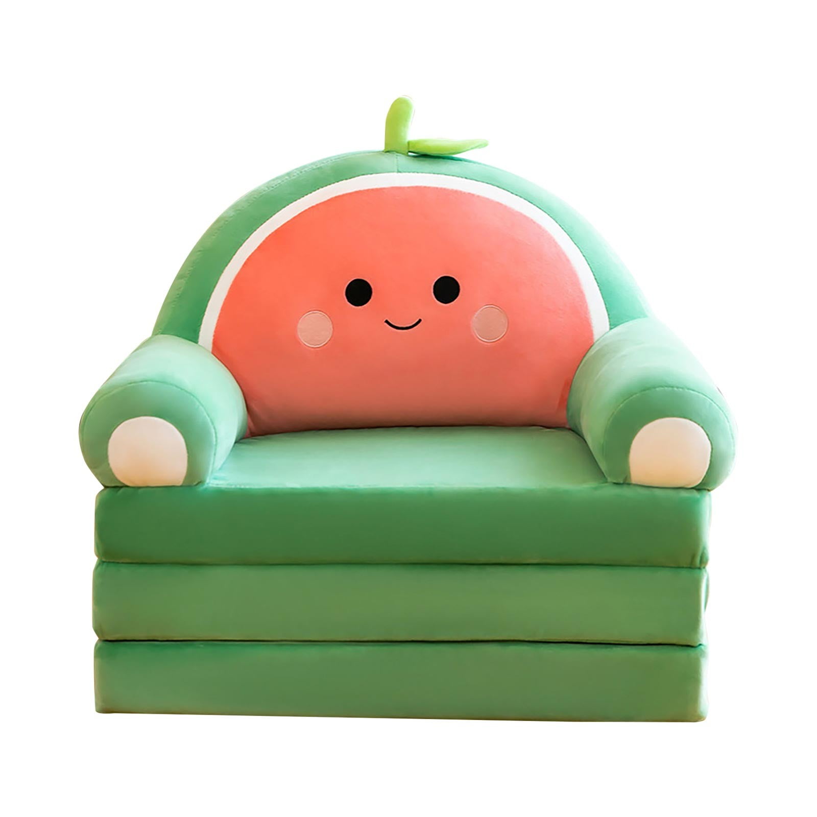 Ctnporpo Foldable Kids Sofa Backrest Armchair 2 In 1 Foldable Children ...