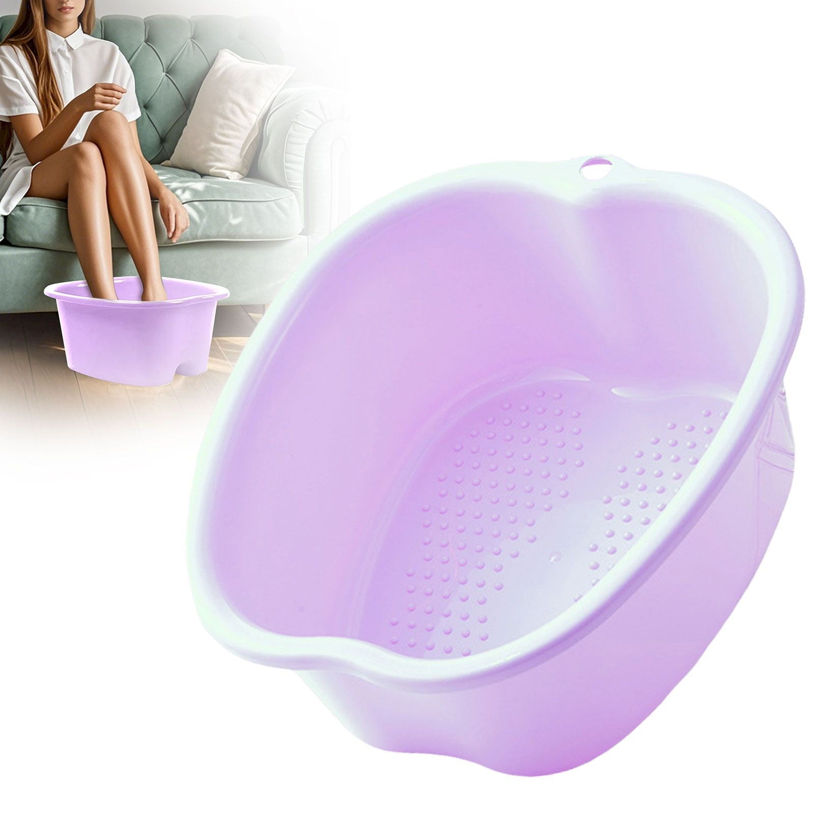 Ctnporpo Foot Soaking Tub Large Size Foot Basin Sturdy Soaking Feet ...