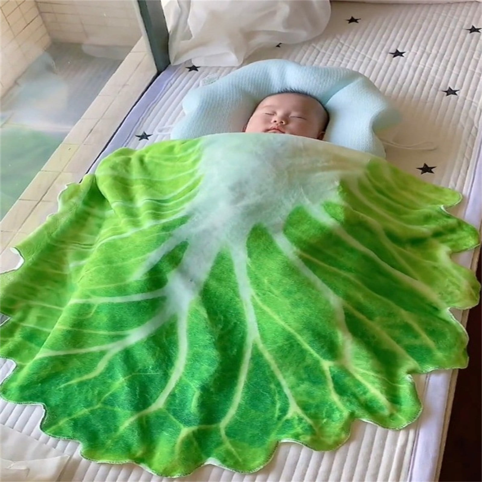 Ctnporpo Funny Nap Blanket Cabbage Blanket Cute Baby Quilt Air ...