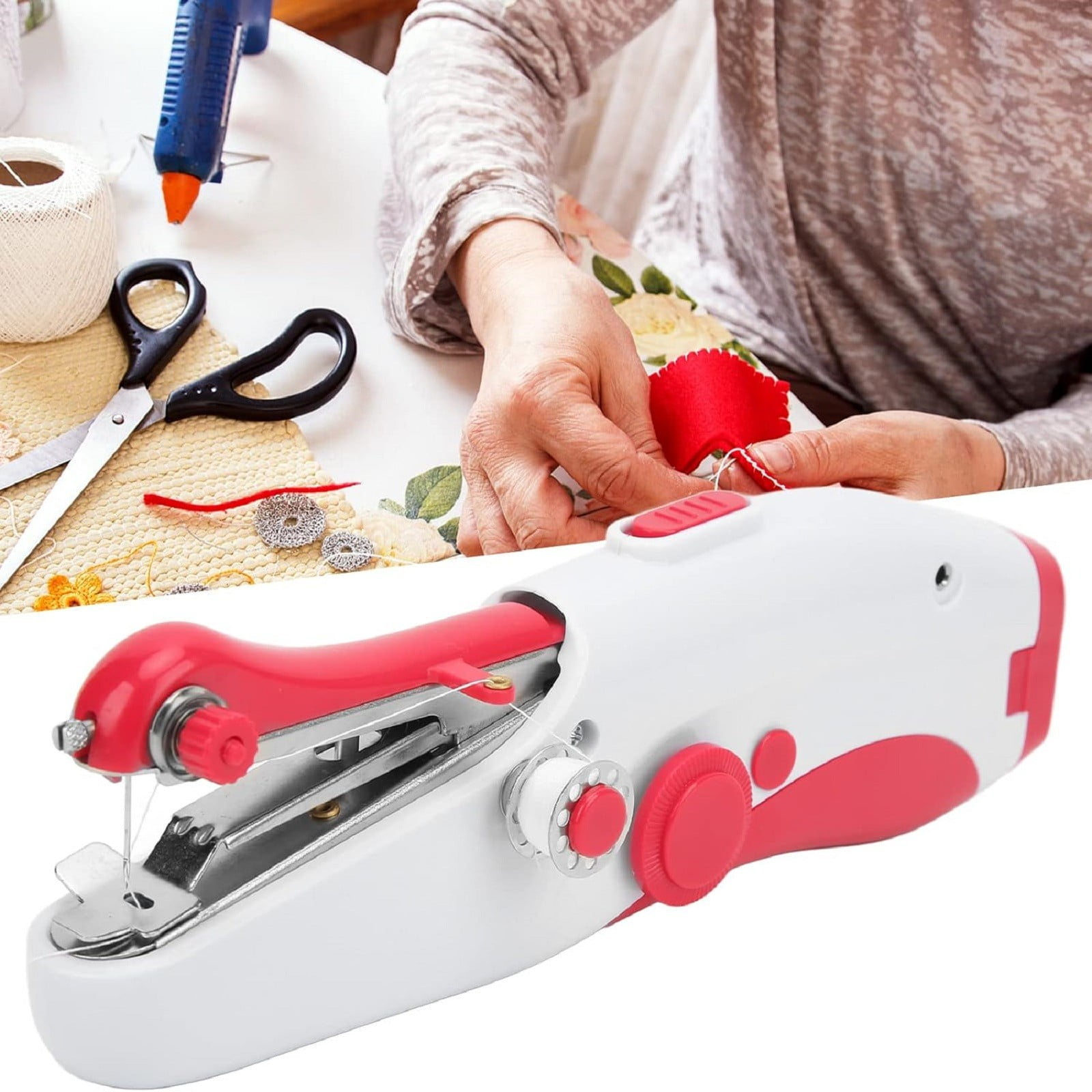 Ctnporpo Hand held Sewing Machine Mini Portable Electric Sewing Machine ...