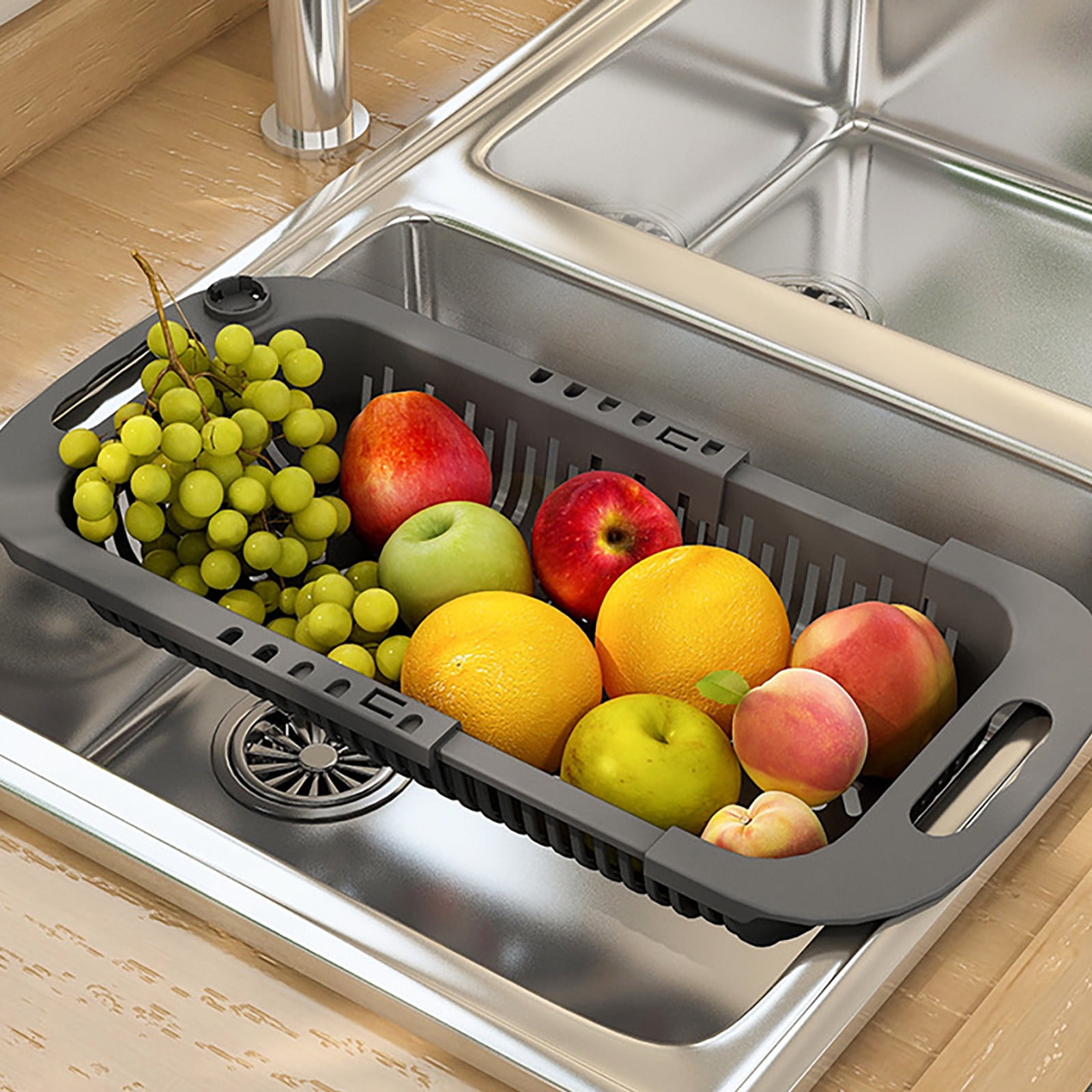 Ctnporpo Kitchen Supplies Over Sink Dish Rack Adjustable To Fit Any ...