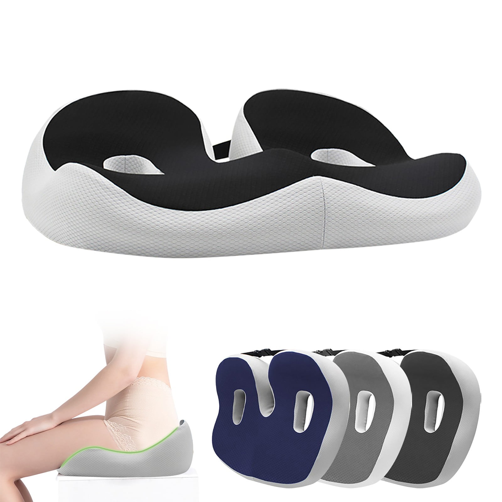 Ctnporpo Outfany Ergoseat Welnax Orthosoothe Memory Foam Seat Cushion ...